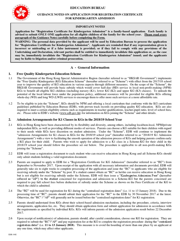Guidance Notes (Eng) - r2 - Final | Download Free PDF | Travel Visa ...