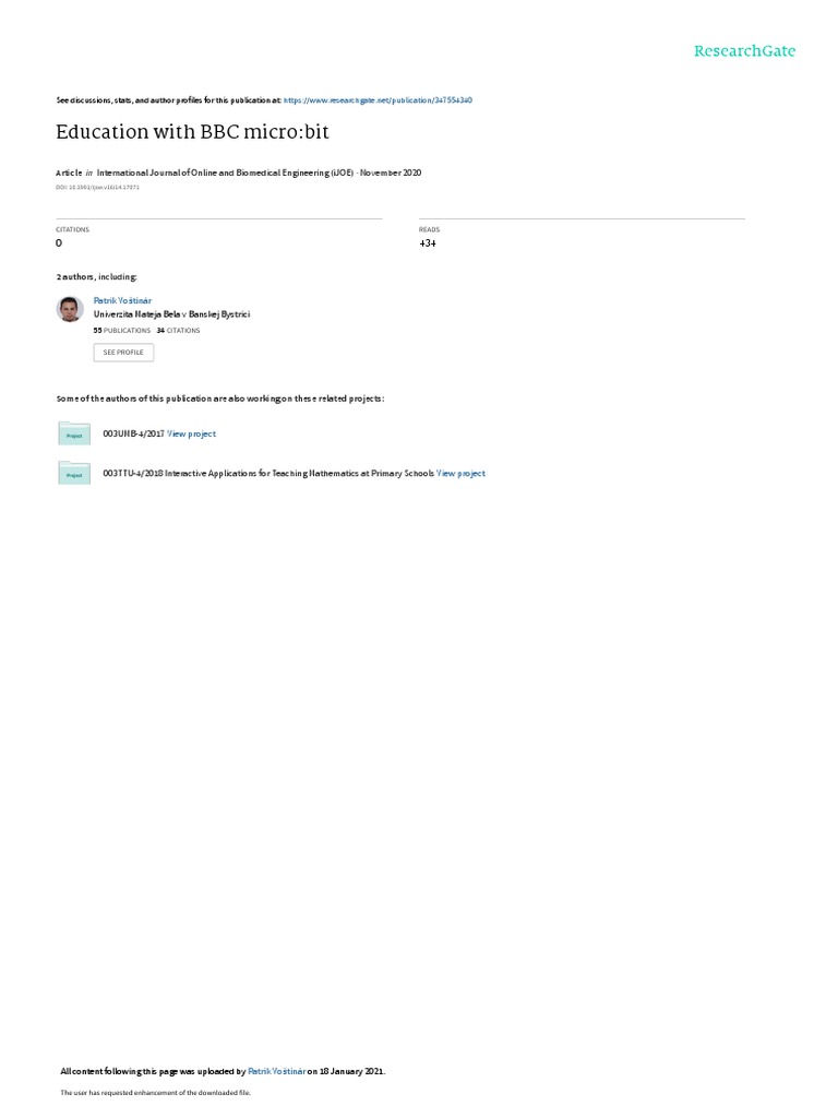 Education With BBC Microbit | PDF | Computer Programming | Schools