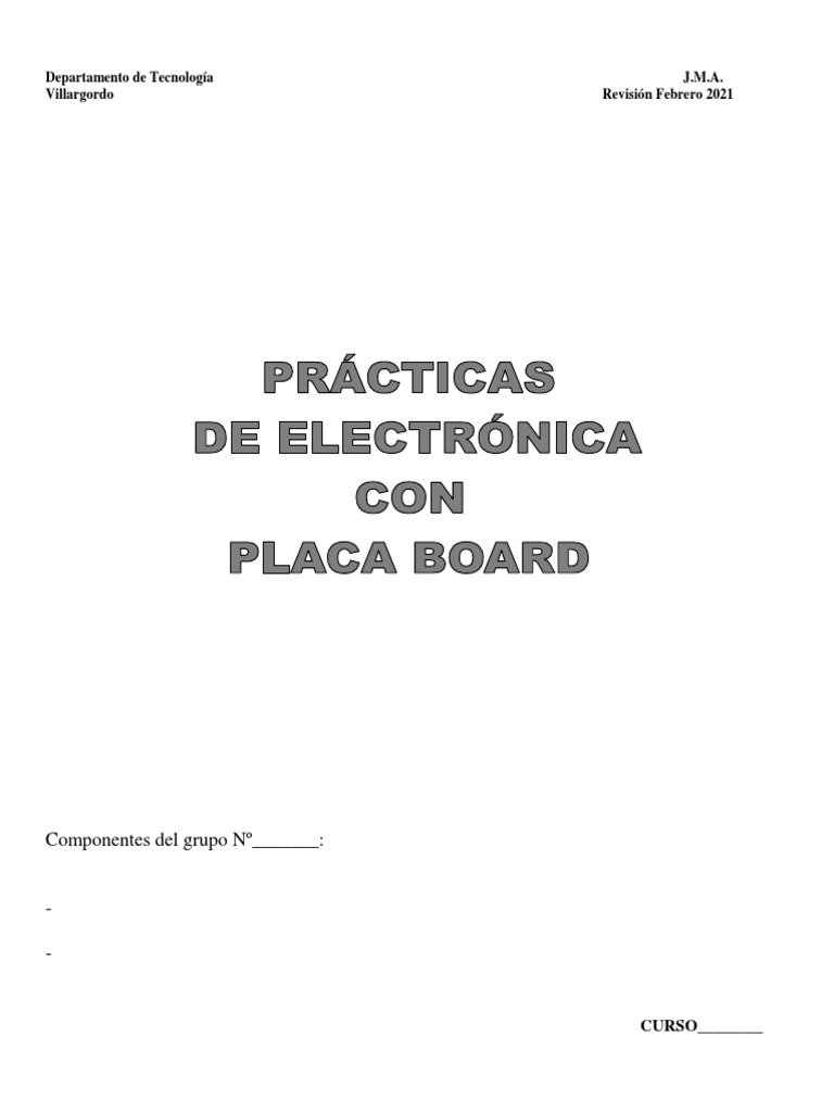 Practicas Electronica+Detectores+Board | PDF | Condensador | Corriente ... Practicas Electronica+Detectores+Board | PDF | Condensador | Corriente ...