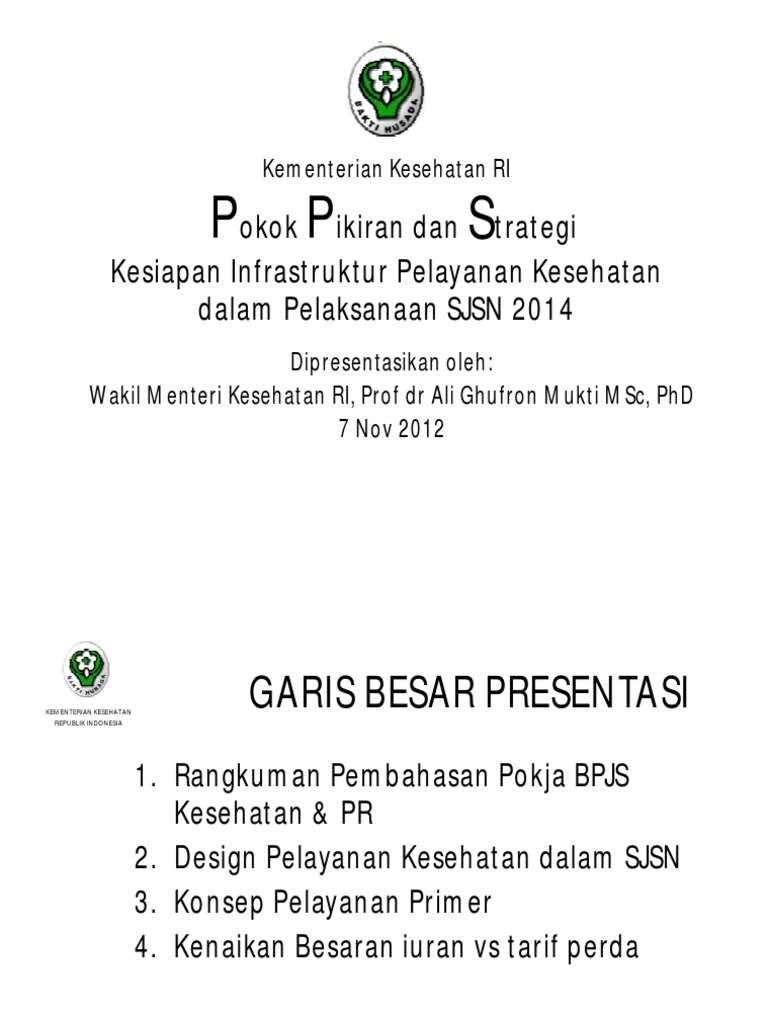 Prof - DR Ali Ghufron Mukti MSC - Poko Pikiran Strategi Kesiapan ...