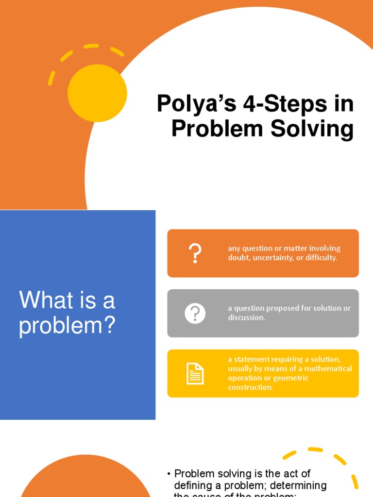 Polya's 4-Steps in Problem Solving | Download Free PDF | Mathematics | Science