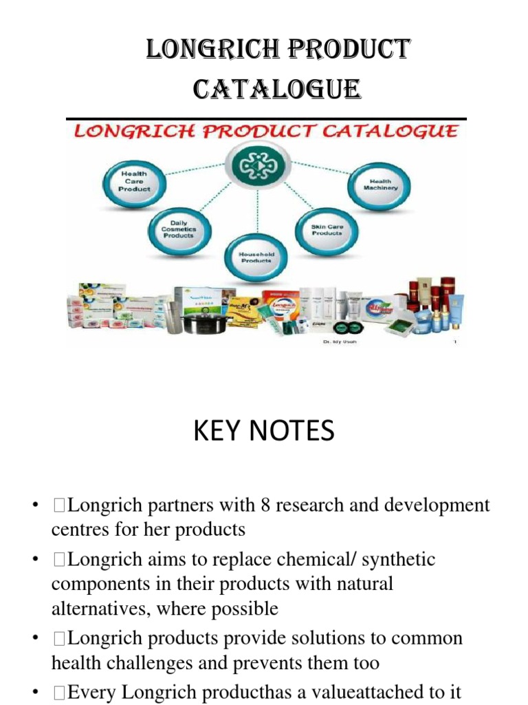 Longrich Product Catalogue | PDF | Medical Specialties | Clinical Medicine