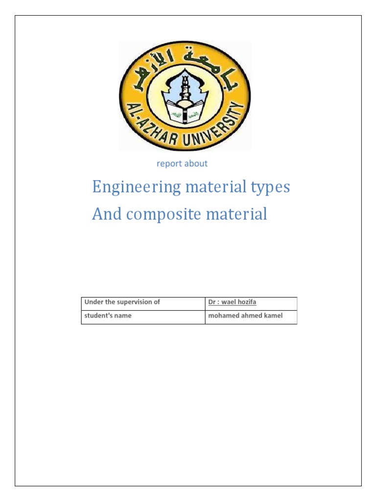 Engineering Material Types Overview | PDF | Metals | Composite Material