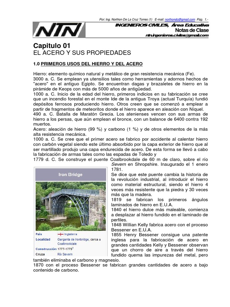 Diseño y Construccion de Edificios Cap I, 21-I | PDF | Hierro | Acero