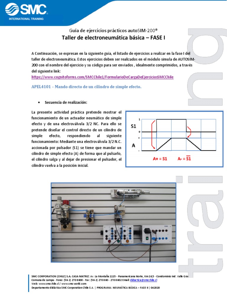 Taller de Electroneumática Guía 1 | PDF | Componentes | Ingenieria ...