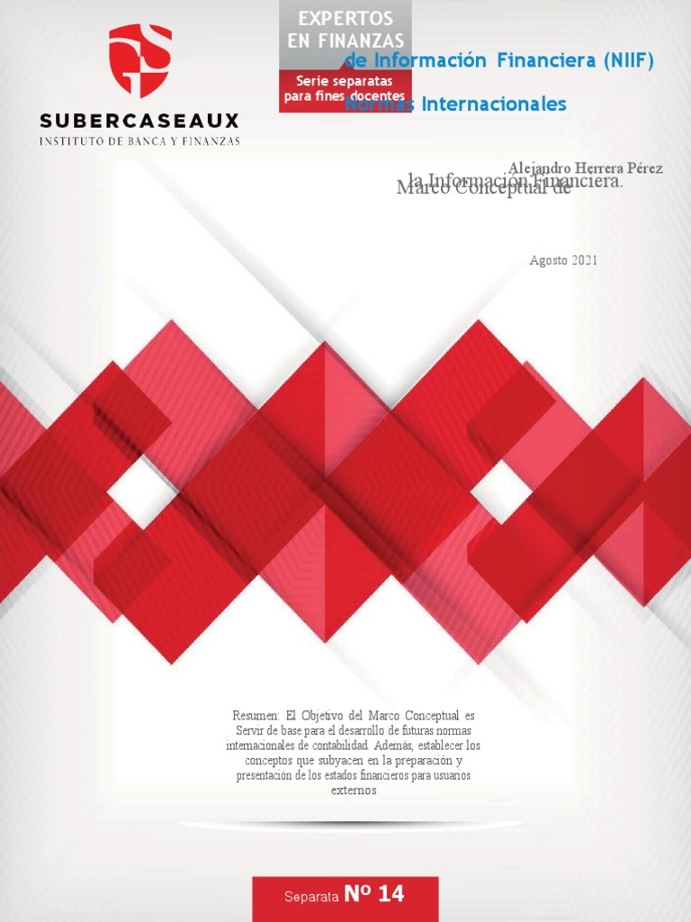 Separata 14 (NIIF) Marco Conceptual de La Informaci Oacute N Financiera ...
