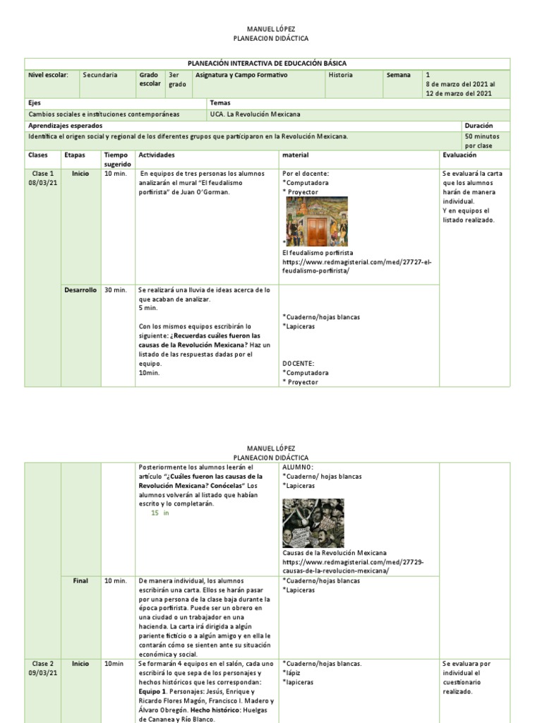 UCA Revolucion Mexicana Daisy Salas Velázquez | PDF | México ...