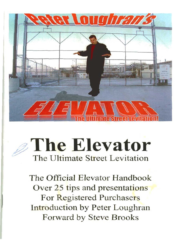 (Magic) Peter Loughran - Elevator The Ultimate Street Levitation | PDF