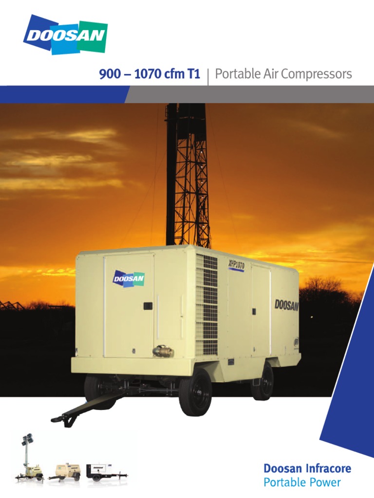 Brochure Air Compressors XHP900 1070T1 | PDF | Engines | Vehicles
