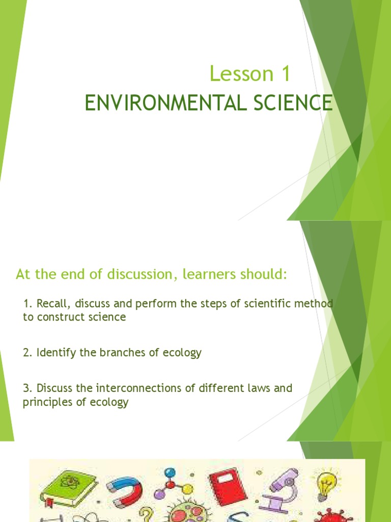 Lesson 1 Environmental Science | PDF | Science | Scientific Method