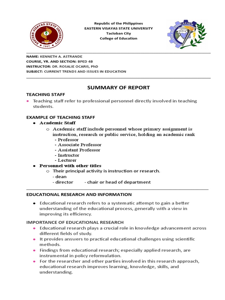 Summary of Report | PDF | Causality | Science