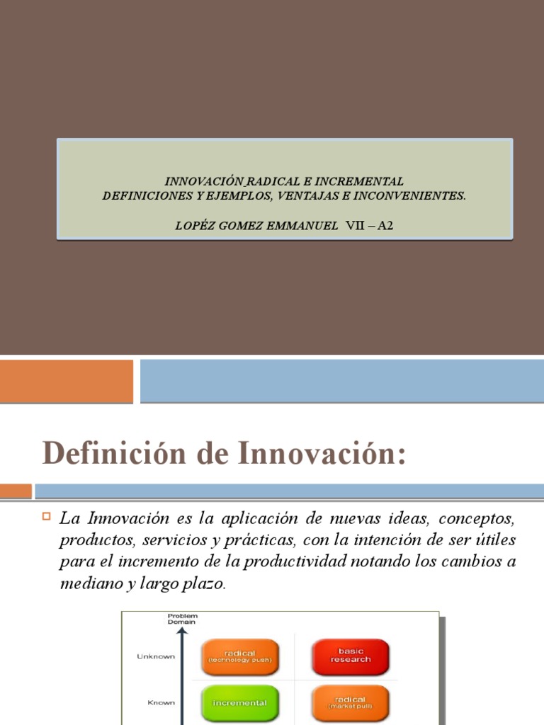 Innovacion Radical Vs Innovacion Incremental | PDF | Innovación | Nintendo