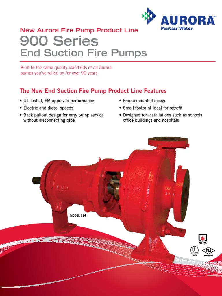 900 Series: End Suction Fire Pumps | PDF | Pump | Chemical Engineering