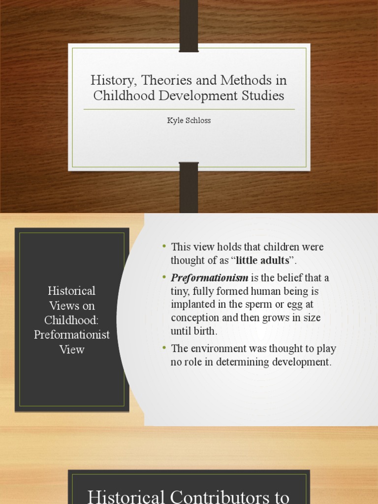 Lecture 1 - History, Theories and Methods in Childhood Development ...