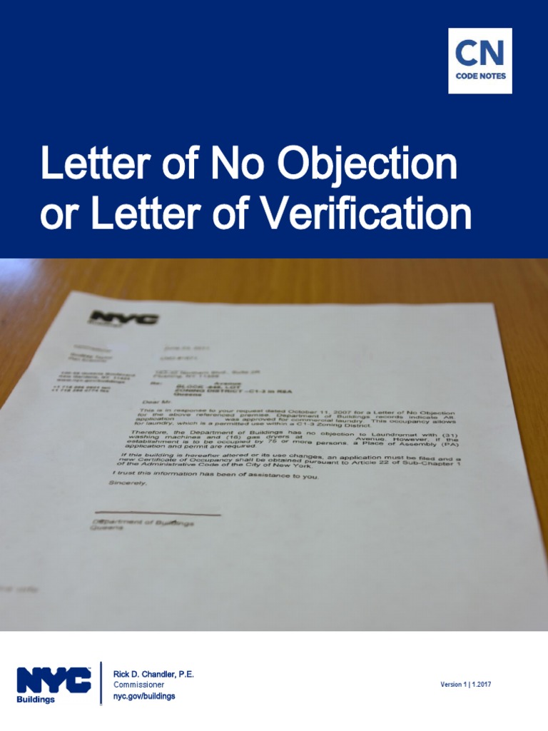 Letter of No Objection or Letter of Verification: Rick D. Chandler, P.E ...