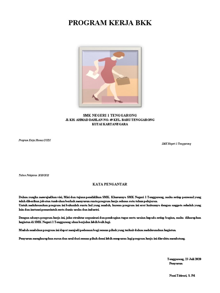 Program Kerja BKK | PDF