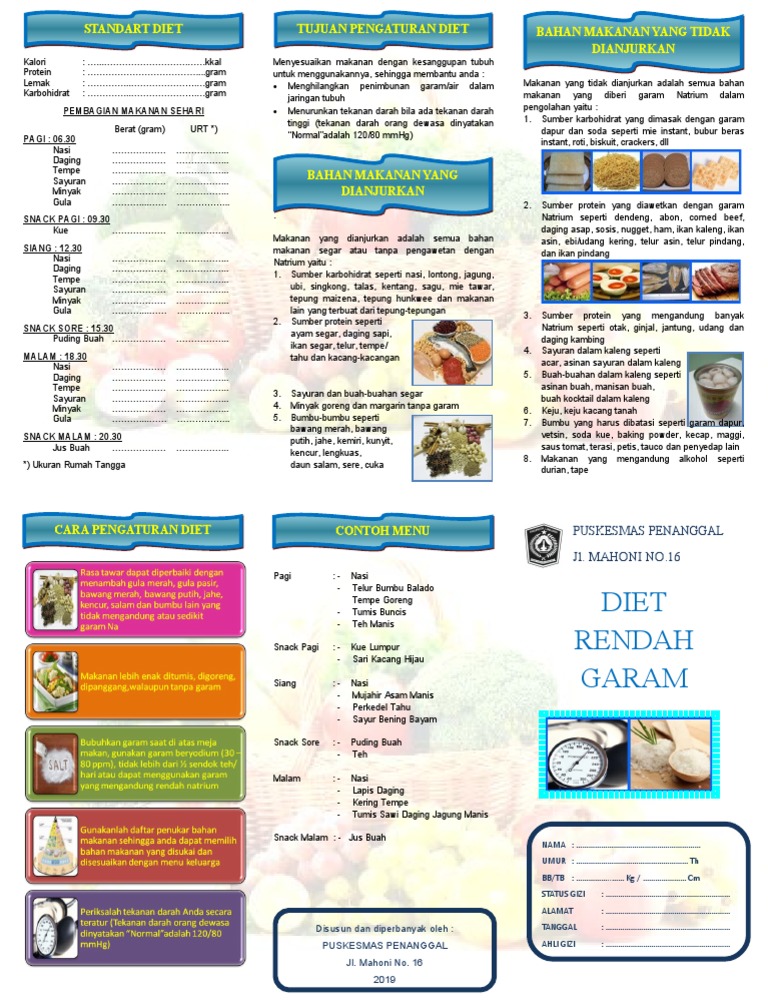 2.leaflet Rendah Garam | PDF