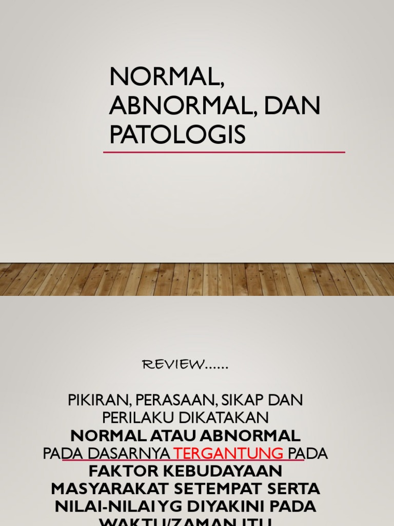 Normal Abnormal Patologis Diagnosa | PDF