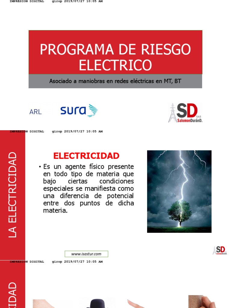 Riesgo Electrico Pdf Ingenieria Eléctrica Corriente Eléctrica