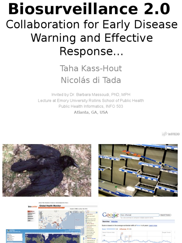 Bio Surveillance 2.0 Kass-Hout and Di Tada | PDF | Genetic Algorithm ...