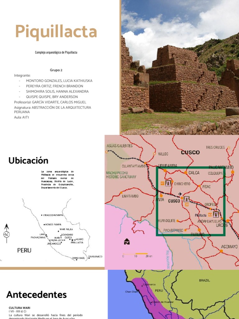 Piquillacta Complejo Arqueológico de Piquillacta | PDF