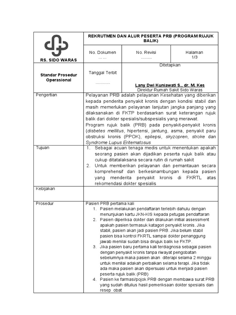 Kop Spo Rekrutmen PRB | PDF