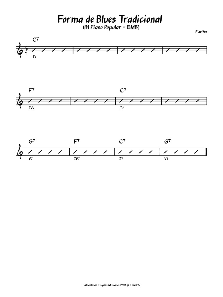 Blues Tradicional (FORMA) | PDF