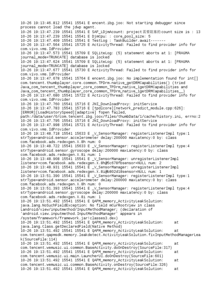 Log | Download Free PDF | Java (Programming Language) | Android (Operating System)