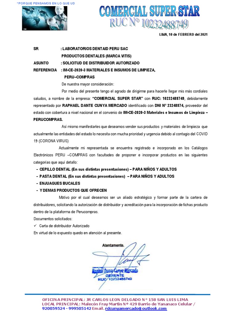 Solicitud de Distribuidor Autorizado Vitis | PDF Solicitud de Distribuidor Autorizado Vitis | PDF