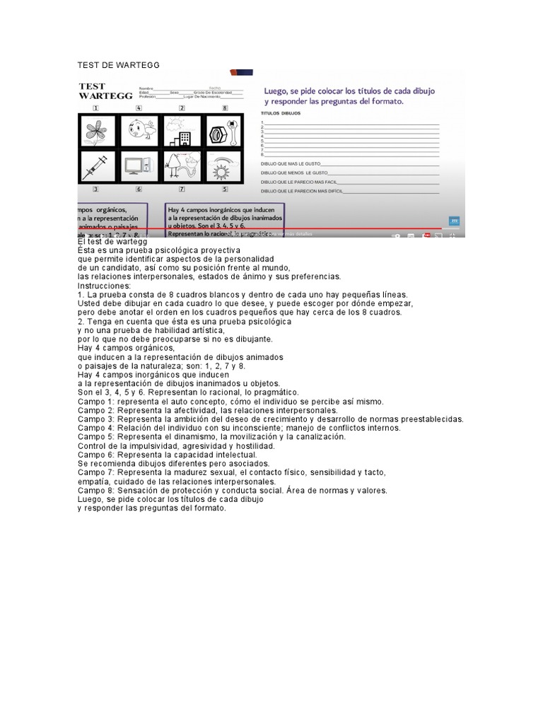 Test de Wartegg | PDF