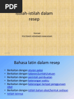 Arti Signa Dalam Resep Obat (1) - Dikonversi | PDF