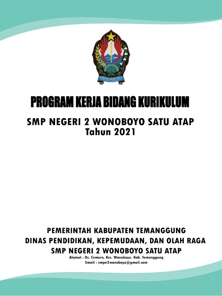 19-Program Kerja Bidang Kurikulum 2021 | PDF