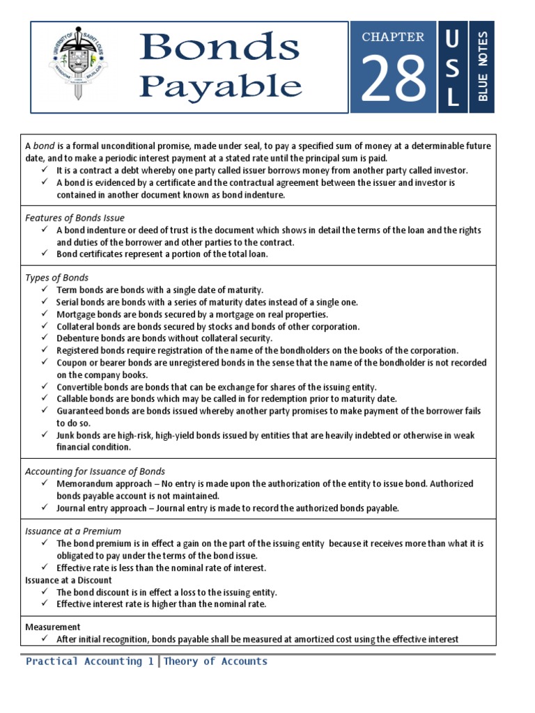 Bonds Payable | PDF | Bonds (Finance) | Discounting