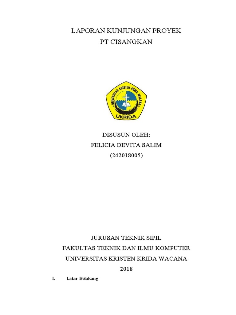 Kunjungan Proyek PT Cisangkan | PDF