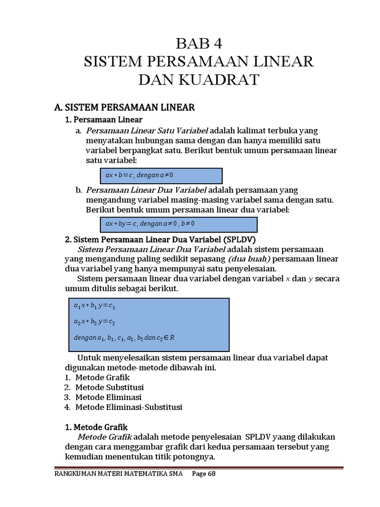 Matematika Bab 4 | PDF
