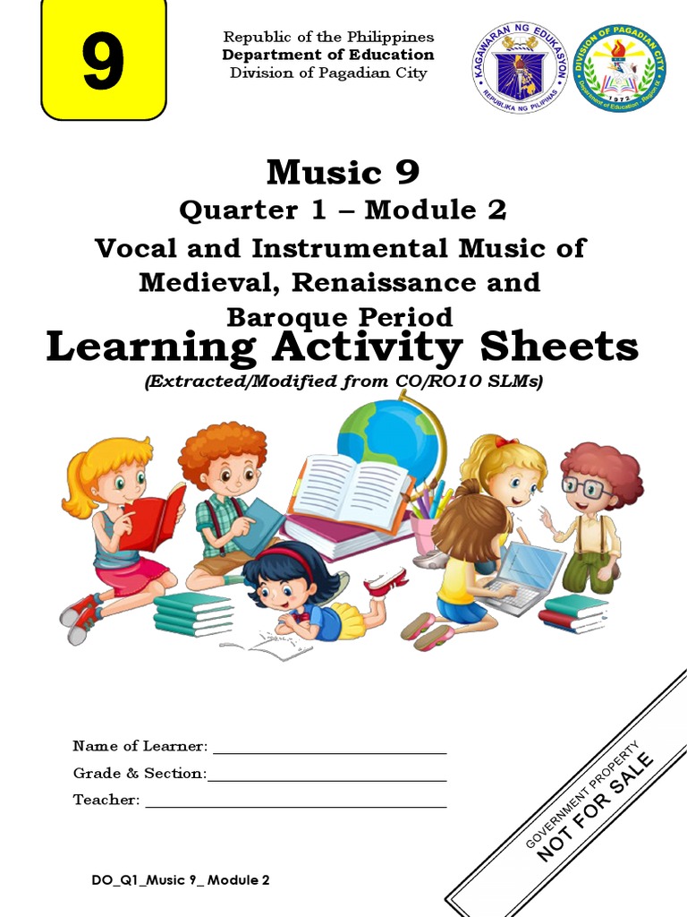 Mapeh G9 Q1 Music M2 3 | PDF