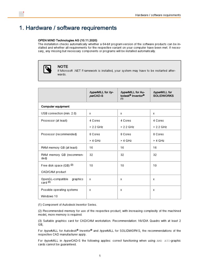 Open Mind Hardware Software Requirements en | PDF | Device Driver ...