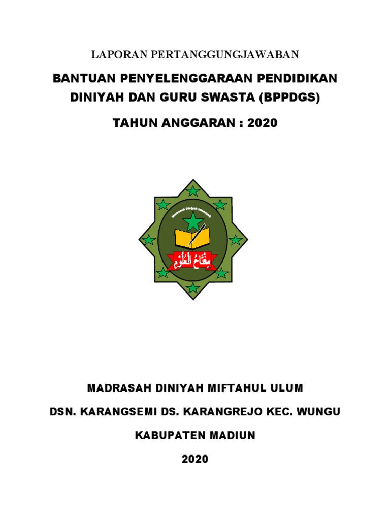 Sampul LPJ | PDF | Bisnis | Ilmu Sosial