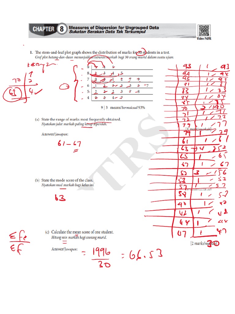 Assignment - Form 4 Revision - Chapter 8 A Answer | PDF