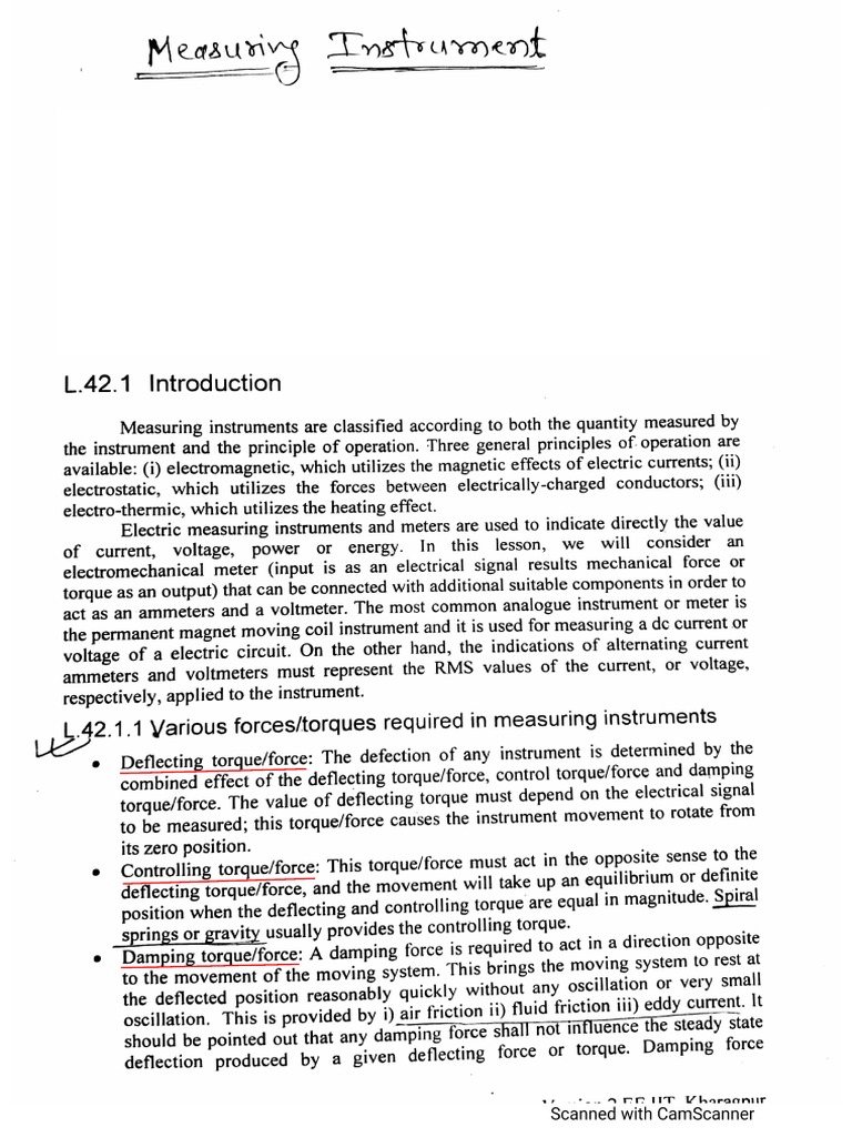 Measuring Instrument | PDF