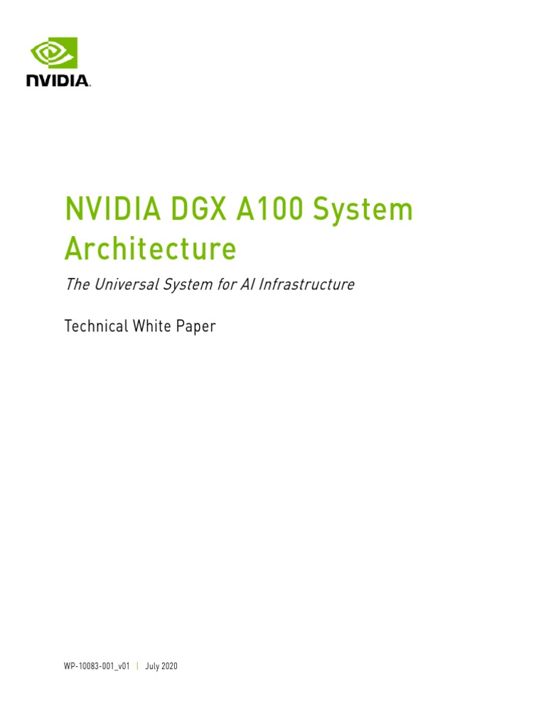 DGX A100 System Architecture Whitepaper | PDF | Graphics Processing Unit | Central Processing Unit