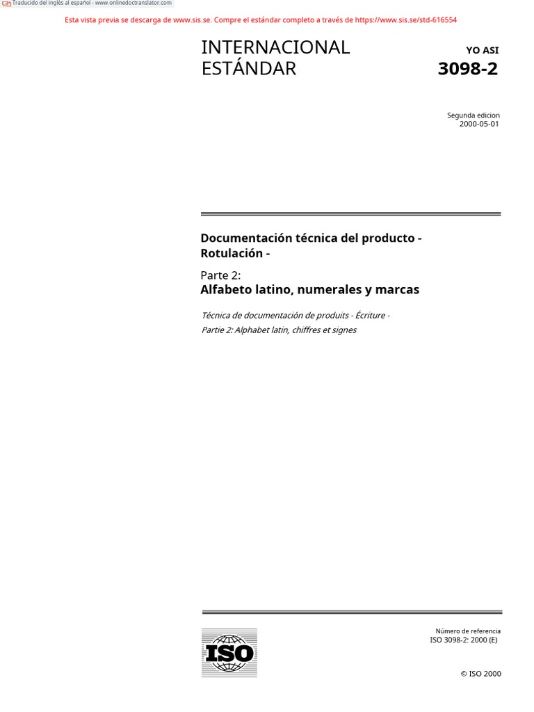 ISO 3098 2.en - Es | PDF | Organización internacional para la ...