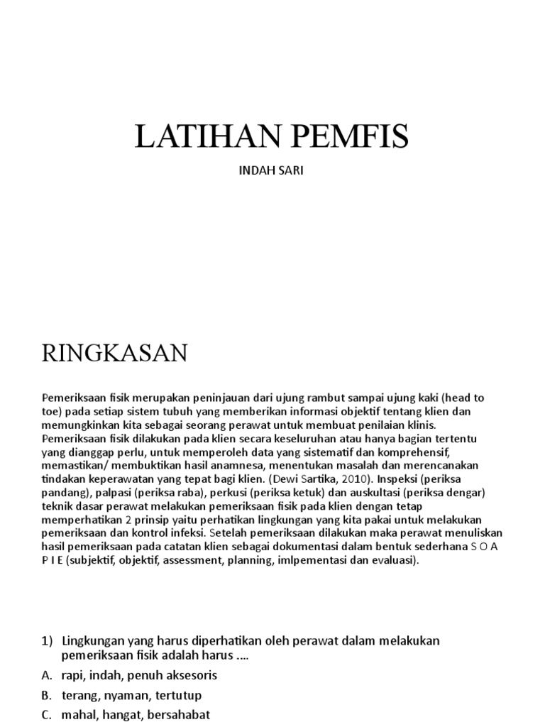 PTM 4-Latihan Pemfis | PDF