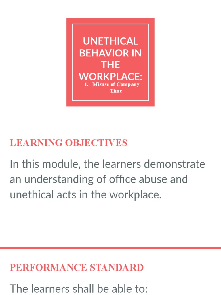 Misuse of Company Time | PDF | Employment | Social Media