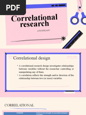 Correlational Design