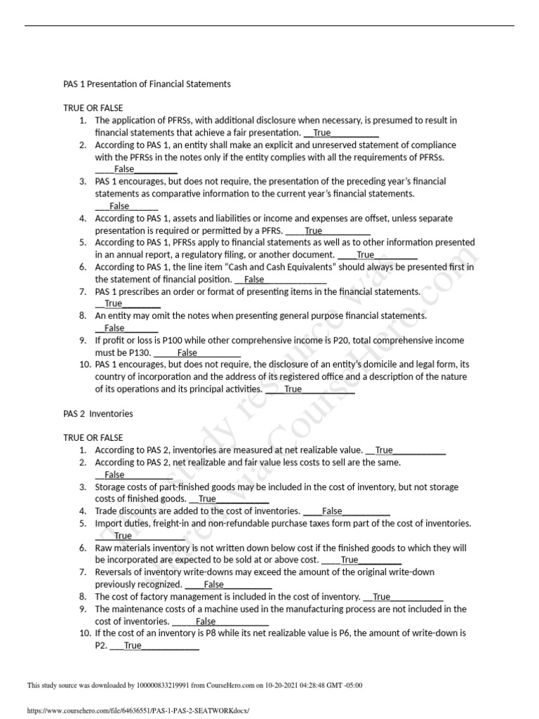 Understanding Key Financial Reporting Standards: An Analysis of PAS 1 ...