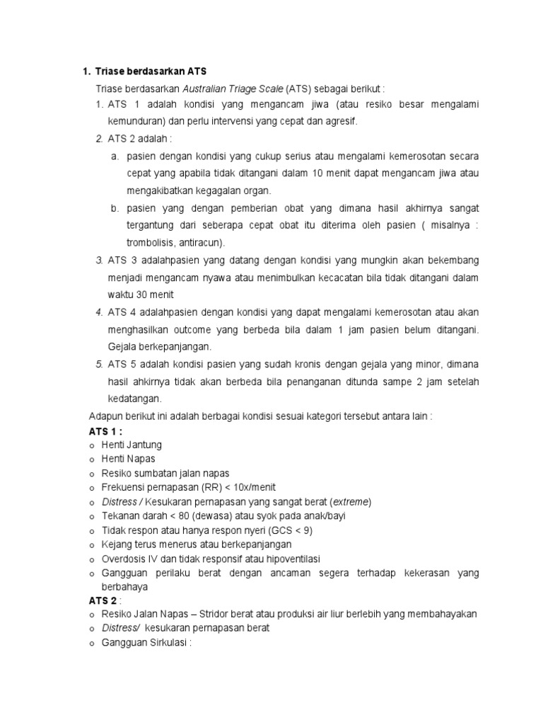 Metode Triase Igd | PDF