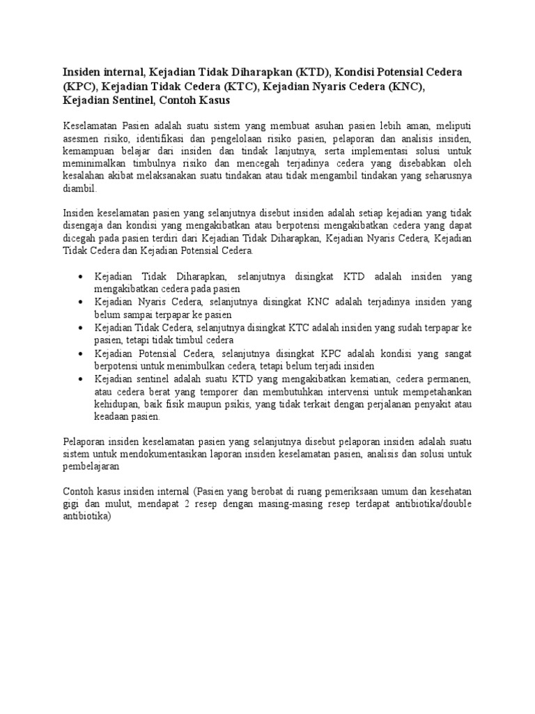 KTD KTC | PDF | Kesehatan Holistik