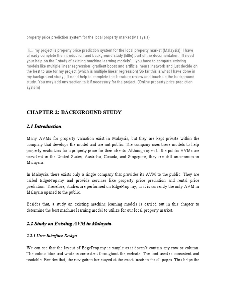 Backgroup Study and Literature Review | PDF | Regression Analysis ...