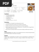Easy Belgian Waffle Recipe | PDF | Waffle | Fat